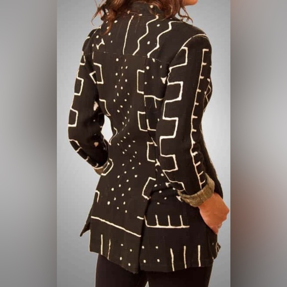 Engayla’s Designs | Jackets & Coats | Mudcloth Four Vent Jacket Coat By ...